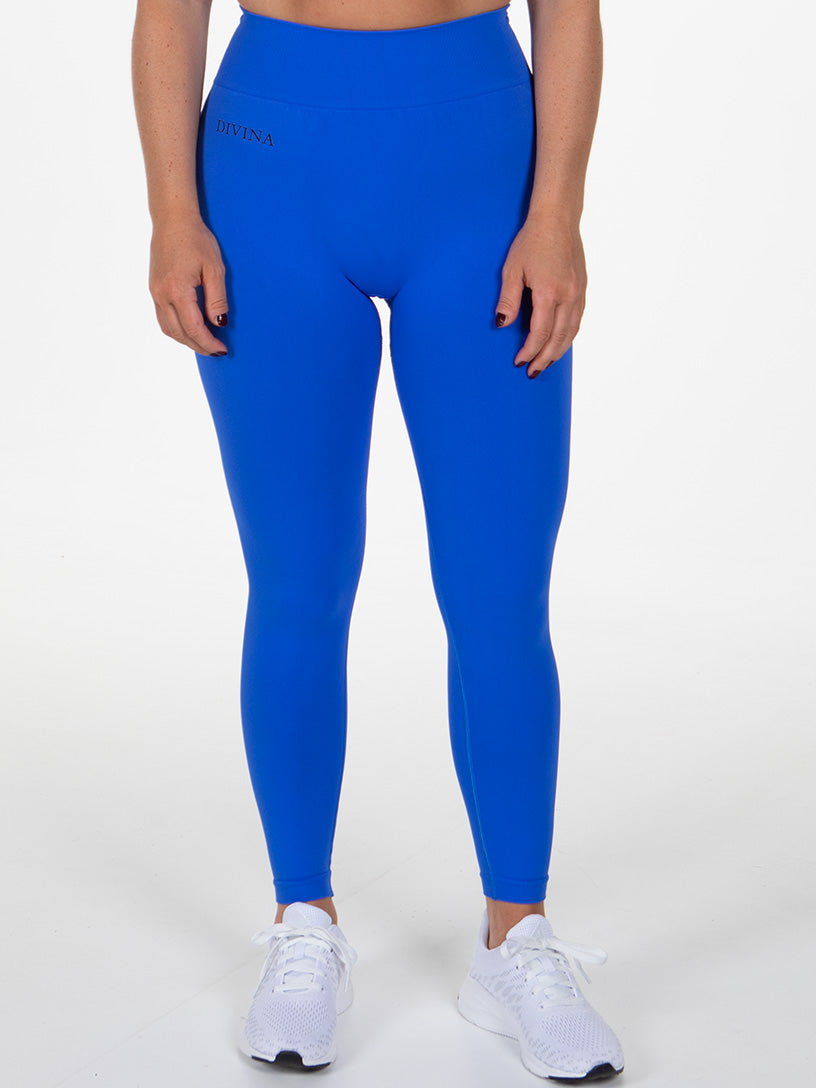 Seamless Tights "Prime" Blue – divinasports.com